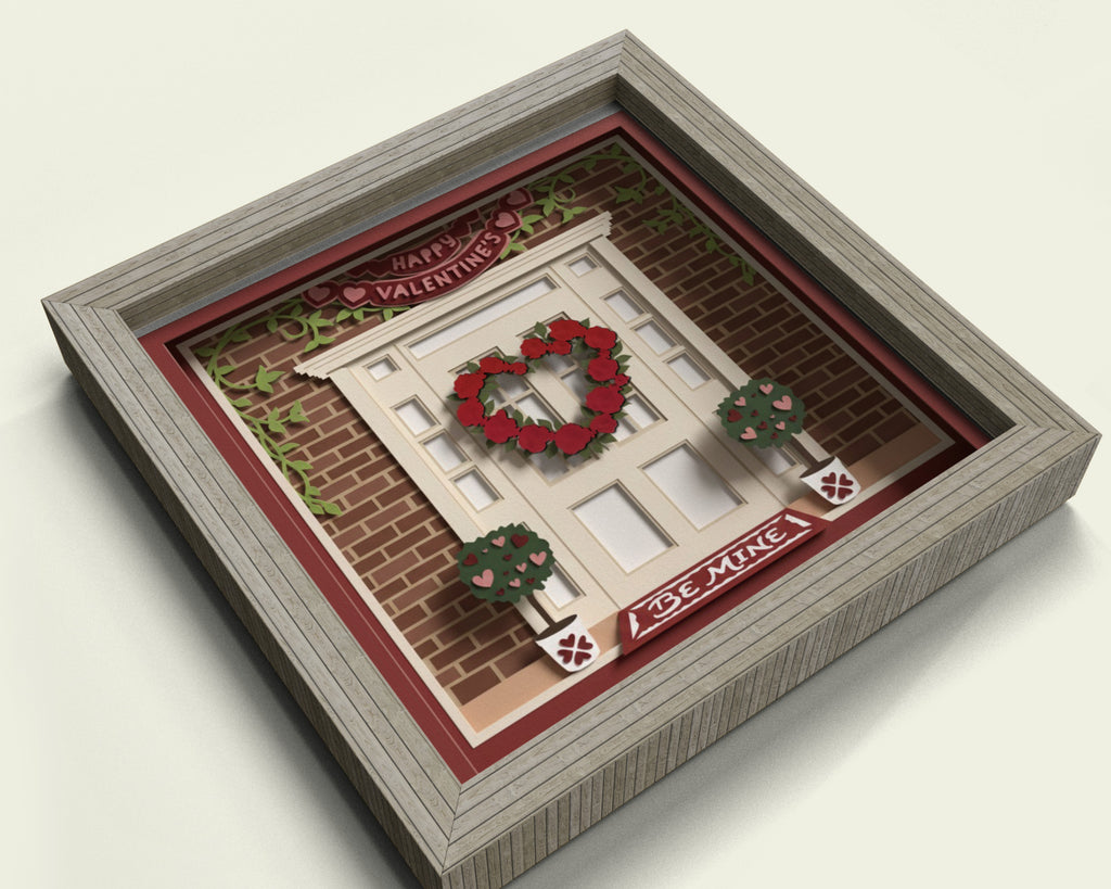 Custom Valentine DOOR BUNDLE SHADOW BOX Svg