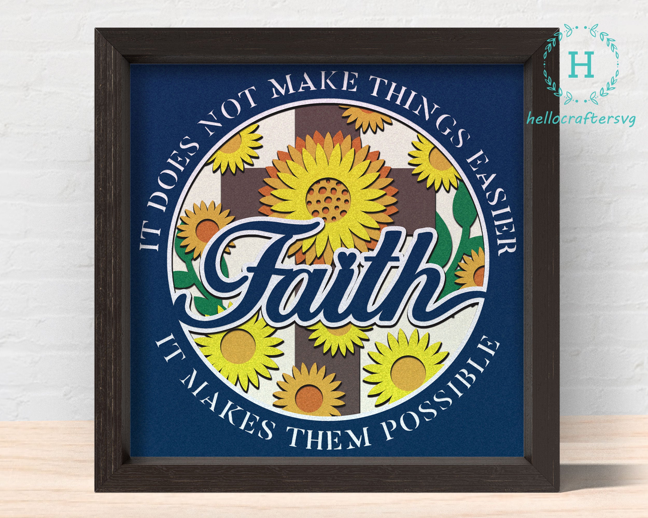 3D FAITH Svg, 3d Bible Verse LUKE 1:37 Svg - hellocraftersvg