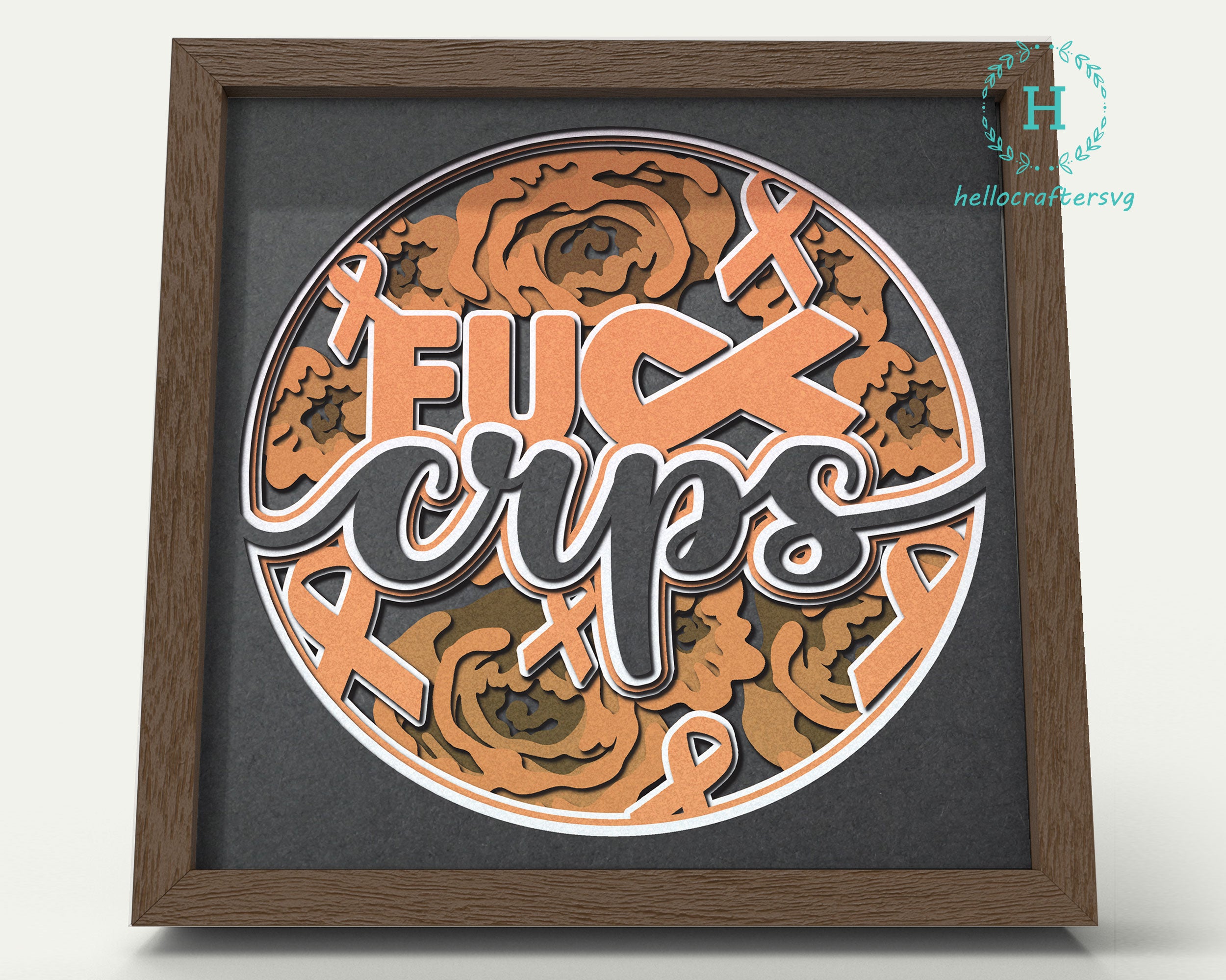 3D CRPS SVG, CRPS Shadow Box Svg - hellocraftersvg