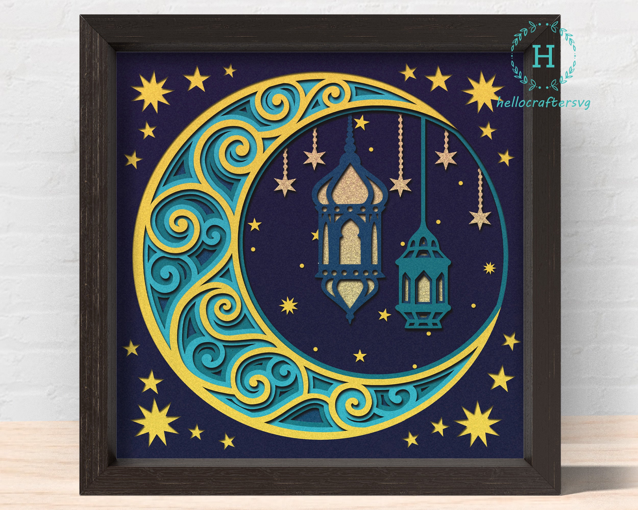 3d RAMADAN Svg, RAMADAN Shadow Box Svg - hellocraftersvg